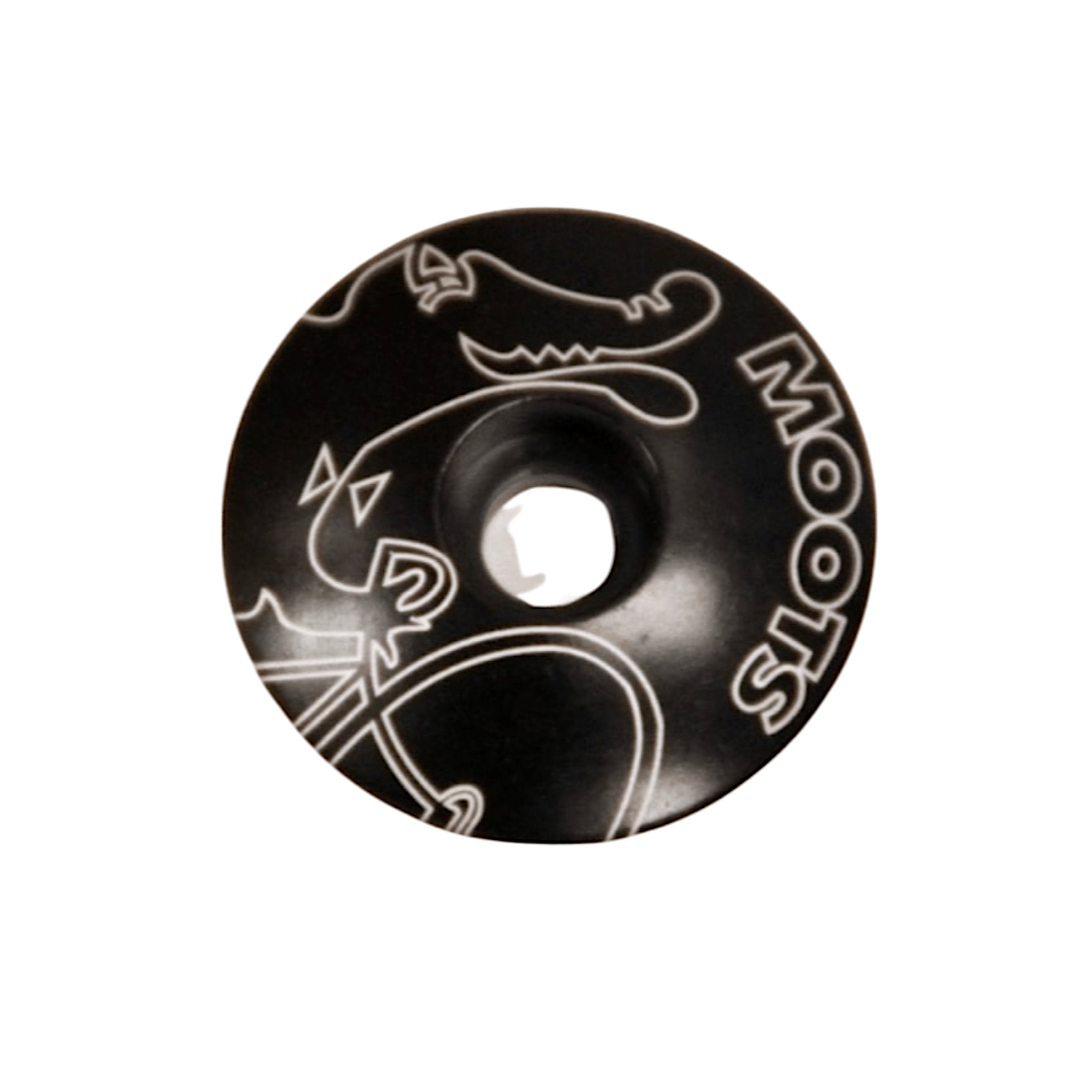 Moots Top Cap – Custom Aluminum Cap with Mr. Moots Logo